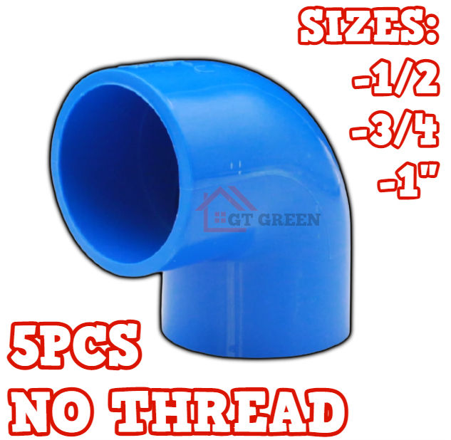 5PCS PVC Elbow NO THREAD GB UPVC Right Angle Elbow 90 Degree Elbow ...