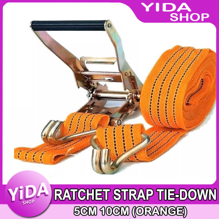 YiDA Shop Ratchet Strap Tie-Down Tool for Vehicle Cargo heavy duty 5cm ...