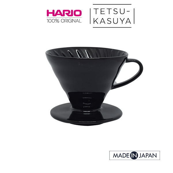 HARIO V60 Dripper, 02, Ceramic, Kasuya Model, Black | Lazada