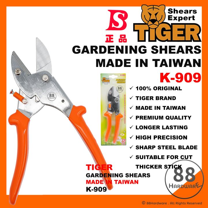 TIGER K-909 K909 PRUNNING SHEAR / pruner cutter / cutter pokok / tree ...