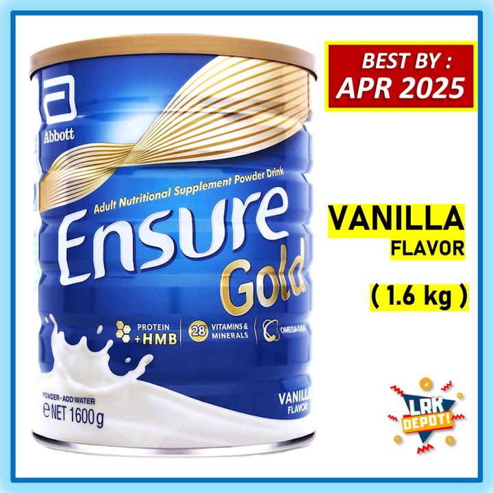 Ensure Gold HMB Vanilla (1.6 kg) Adult Nutritional Powdered Milk Drink - EXPIRY 04 / 2025 ...