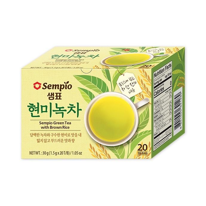 [Original] 현미녹차 Sempio Green Tea with Brown Rice (ชาเขียว 20 ถุง) 30g ...
