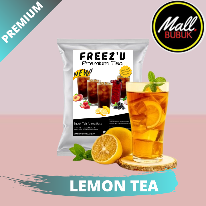 PREMIUM Lemon Tea 1 Kg / Powder Lemon Tea FREEZ'U 1 Kg / Lemon Tea ...