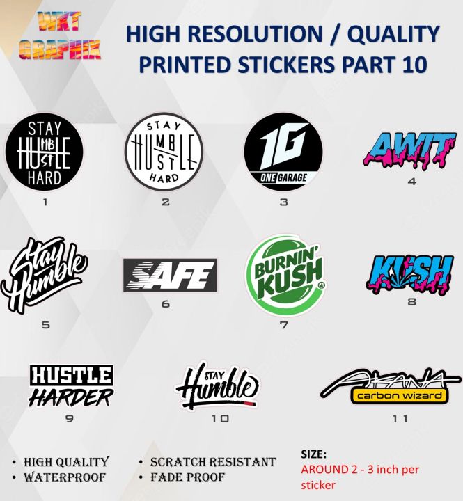 Vinyl Sticker High Resolution / High Quality (Waterproof, Glossy ...