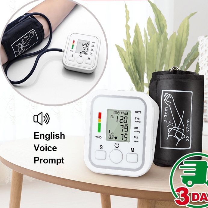 Blood Pressure Monitor Heart Beat Monitor BP machine Cuff Arm Blood ...