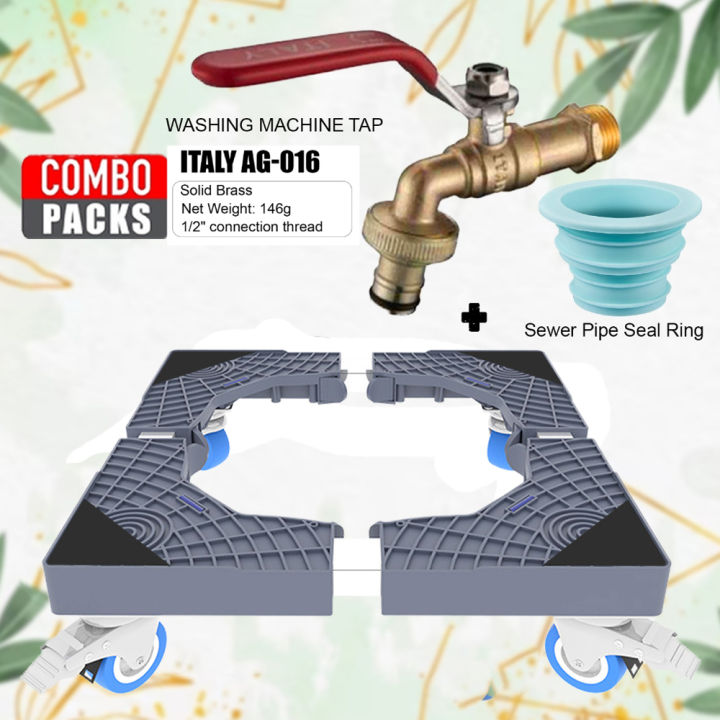 Heavy Duty Washing Machine Stand Casters Movable Mobile Refrigerator ...