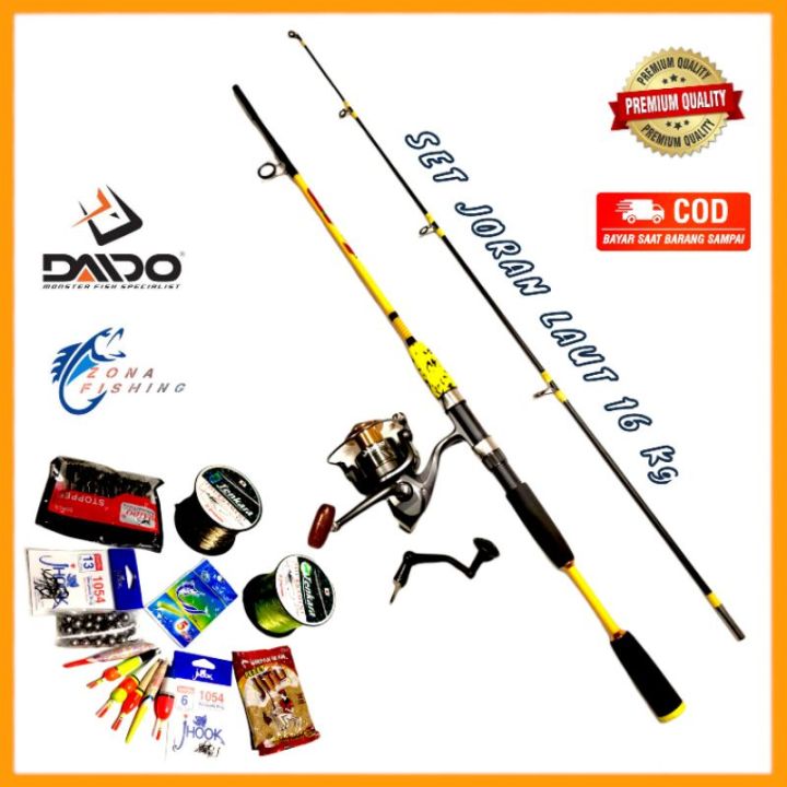 Set Pancing Joran Laut Daido 16kg Reel Besi 3000 4000 6000 Tipe Japan Style { PAKET KOMPLIT ...