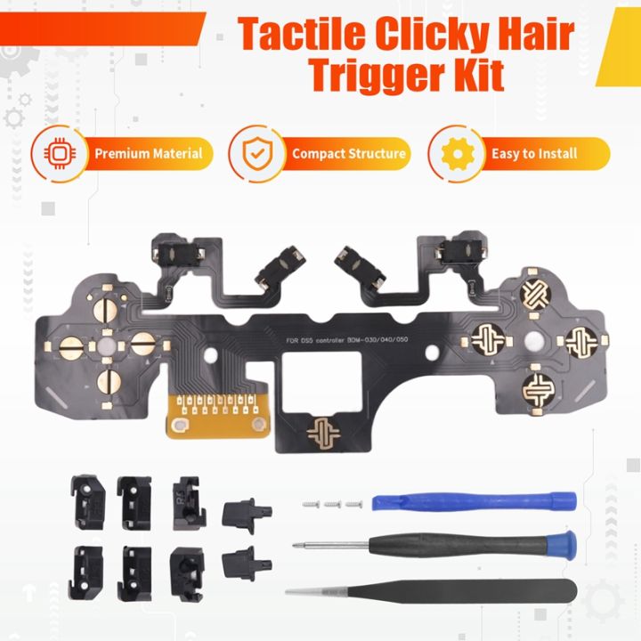 Ergonomic Micro-Switch Tactile Clicky Hair Trigger Kit for Controller ...