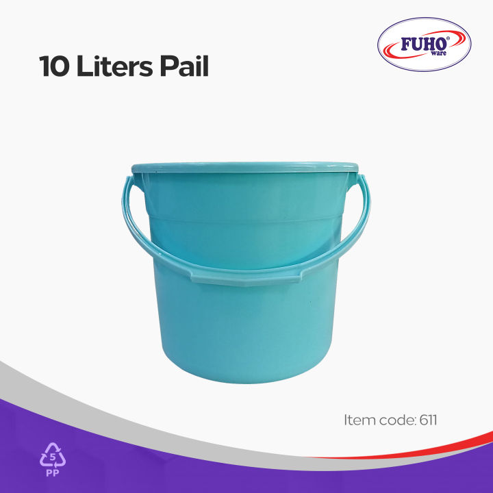 1 pc FUHO 9L Timba/ Pail Laundry and Bathroom without Cover Bucket #611 ...