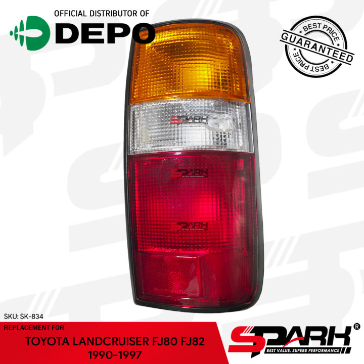 Tail Light Tail Lamp Taillight Toyota Landcruiser FJ80 FJ82 1990 - 1997 ...