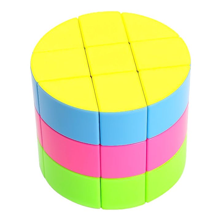 Rubik Cylinder Cube Biến Thể 3x3 QiYi Cylinder Hình Trụ Tròn bánh xe ...