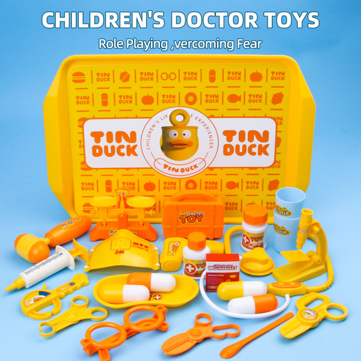 Children Doctor Kit,18/24-Piece Pretend Play Medical Kit with Bag ...