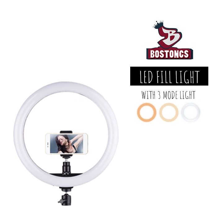 BOSTON 26cm LED Ring Light with 2.1M Tripod Stand Live Mobile Phone ...