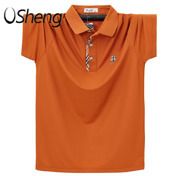 VSheng เสื้อยืดโปโล2024ขนาดพิเศษสำหรับผู้ชายปกขนาดใหญ่เสื้อผู้ชาย45กก. ...