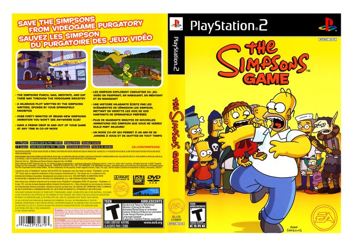 PS2 The Simpsons Game (DVD Game) | Lazada