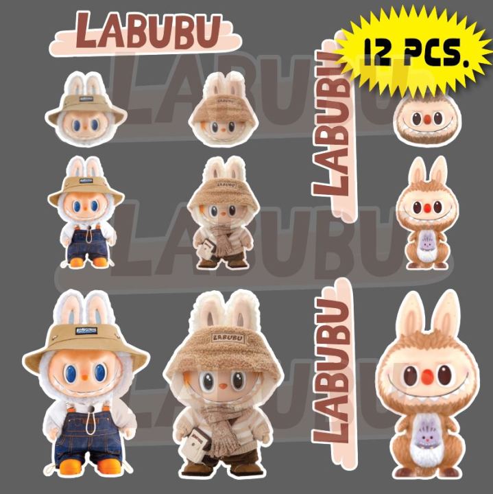 Labubu 12pcs. Printed Sticker (waterproof) | Lazada PH