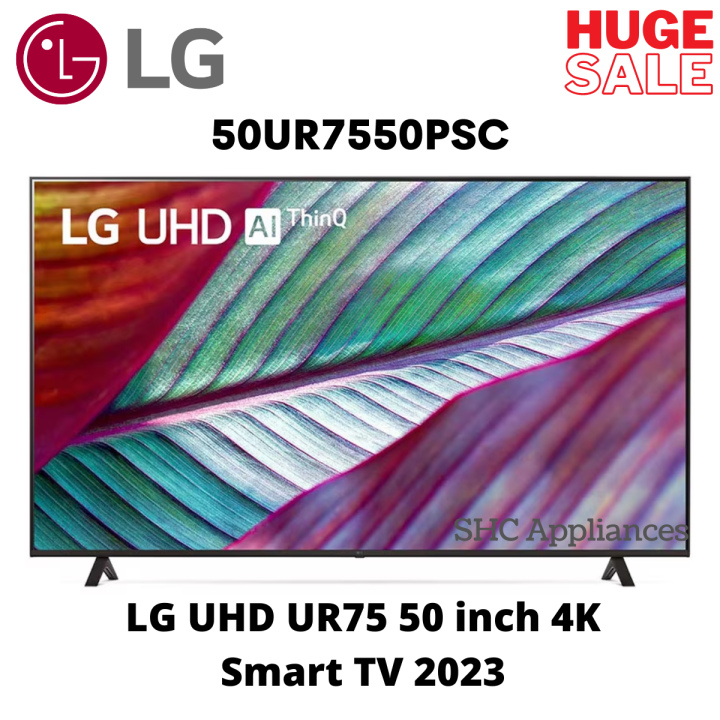 LG Smart TV 50in 4K ThinQ AI UHD 2023 50UR7550PSC | Lazada PH