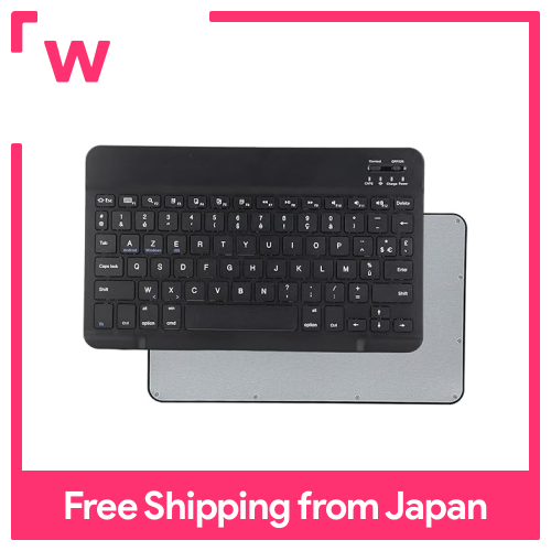 10 Portable Wireless Bluetooth Keyboard, Ultra-Thin AZERTY Layout ...