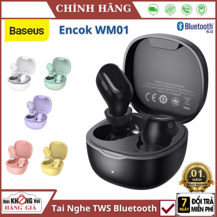 BASEUS WM01 TWS Bluetooth 5.0 Tai Nghe Bluetooth Không Dây Công Nghệ ...