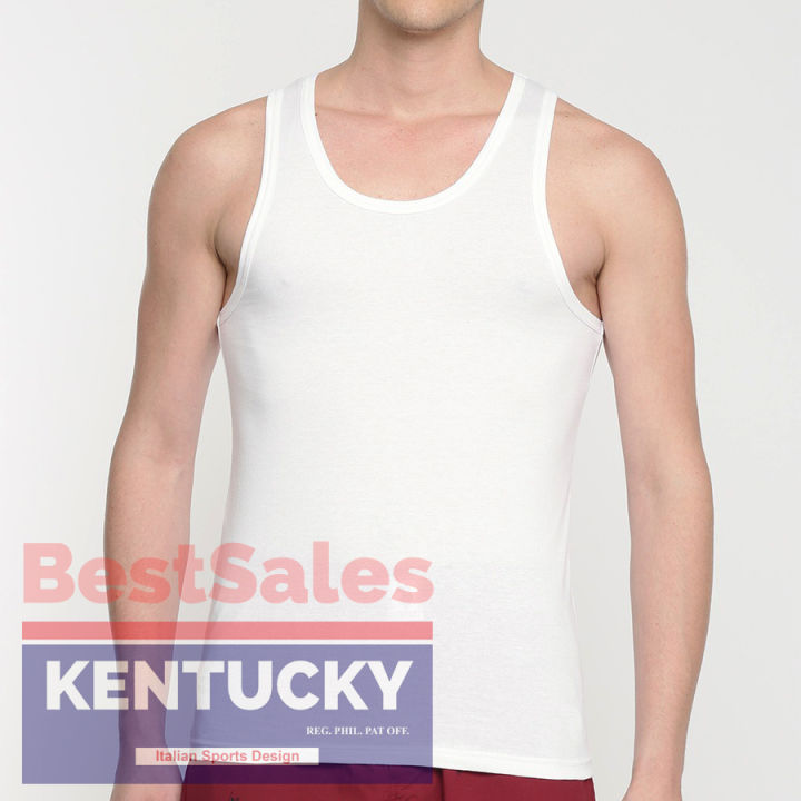 Kentucky Inner Wear Sando Tank Plain White for Men | Lazada PH