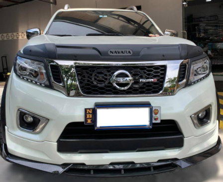 Navara NP300 Sport Edition Carbon Front Bumper Lip Chin Splitter ...