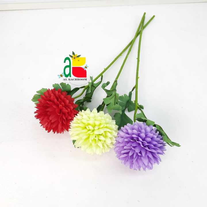 BUNGA ARTIFICIAL POM-POM K1 B8242 DEKORASI WEDDING HIASAN RUMAH ...
