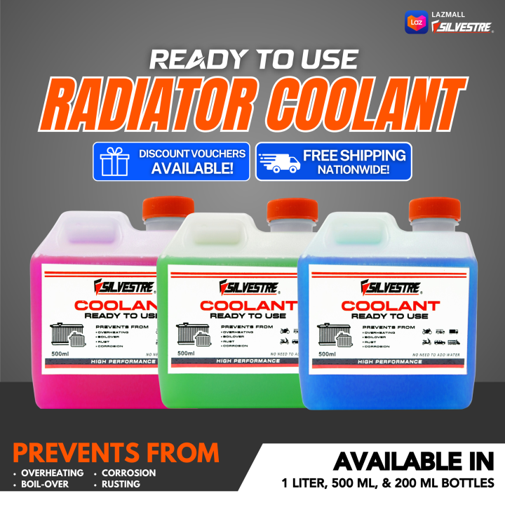 SILVESTRE 500ml Radiator Coolant High Performance Ready to Use Coolant ...