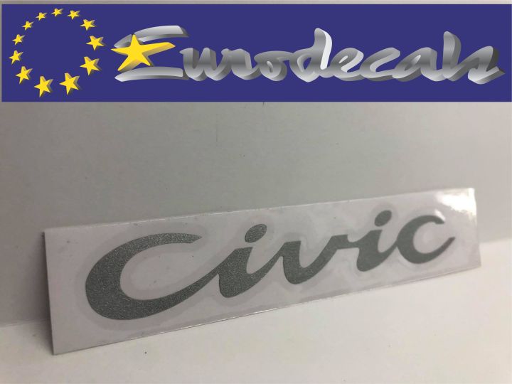 Civic cursive cut out sticker | Lazada PH