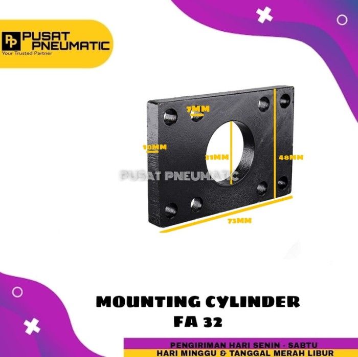 FA 32 Mounting Cylinder Pneumatic Depan FA-32 | Lazada Indonesia