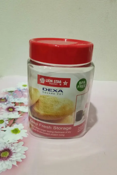 PP-23 Dexa Square Pot (1000 ml)/Toples Segi Serbaguna 1000 ml Lion Star ...