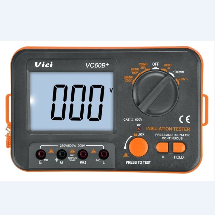 VC60B + Penebat Rintangan Penebat Digital Vici Megger Megohm Meter 250V ...