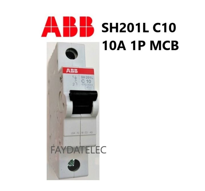 ABB SH201L 1P MCB (4.5KA MINIATURE CIRCUIT BREAKER) (6A / 10A / 16A / 20A / 32A) | Lazada