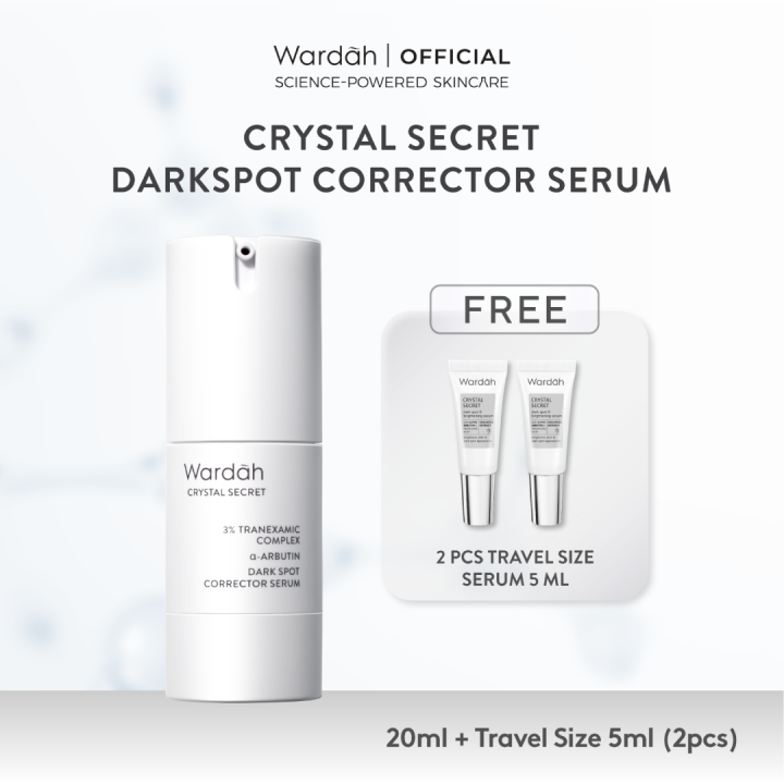 WARDAH Crystal Secret 3% Tranexamic Complex α-Arbutin Dark Spot ...