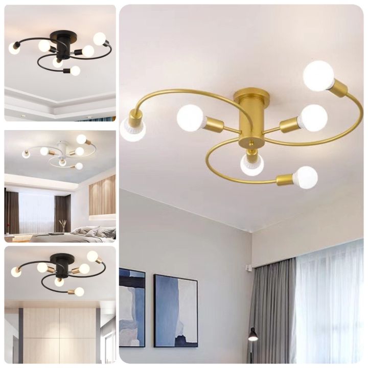 【YHLAMP】Modern minimalist chandelier elbow light design for living room ...