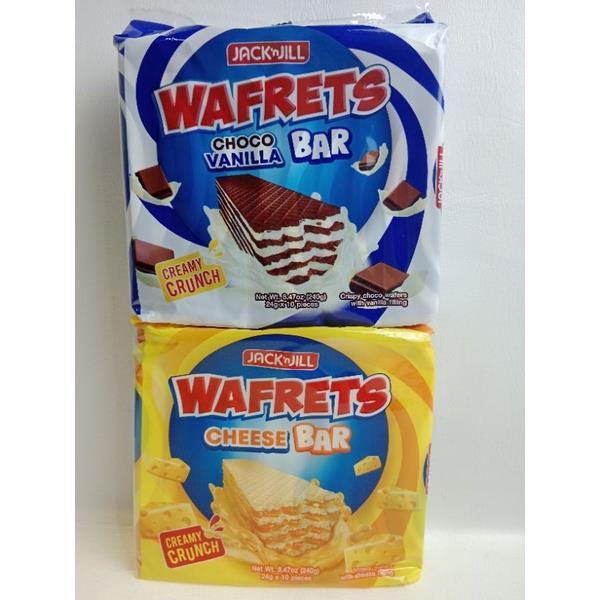 Jack'n Jill Wafrets Cheese Choco Vanilla Bar 10 x 24g | Lazada PH