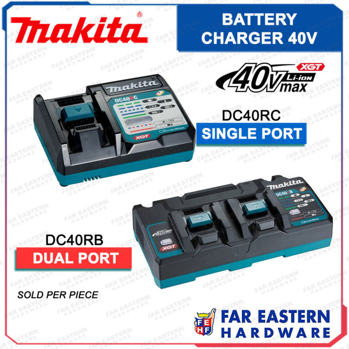 MAKITA Battery Charger 40V XGT Single | Dual DC40RC | DC40RB | Lazada PH