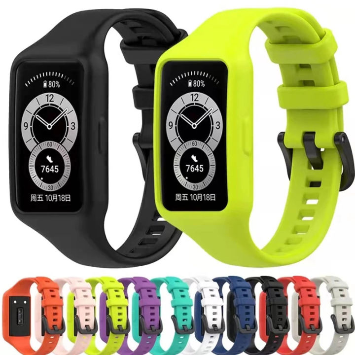 Integral Strap with Case Silicone Band Strap for Honor band 6 / Huawei ...