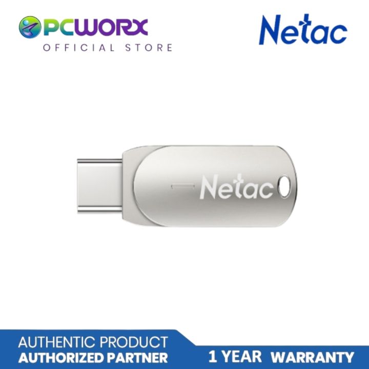Netac NT03U785C U785 USB3.0 Type C Dual Flash Drive Silver | 32GB, 64GB ...