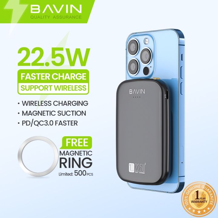 BAVIN PC062 10000mAh 22.5W Fast Charging Magnetic Wireless Charging ...