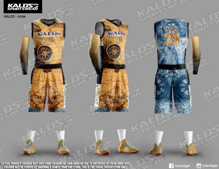 034 SEAFARER MARINE SEAMAN DESIGN BASKETBALL JERSEY SET SANDO AND SHORT ...