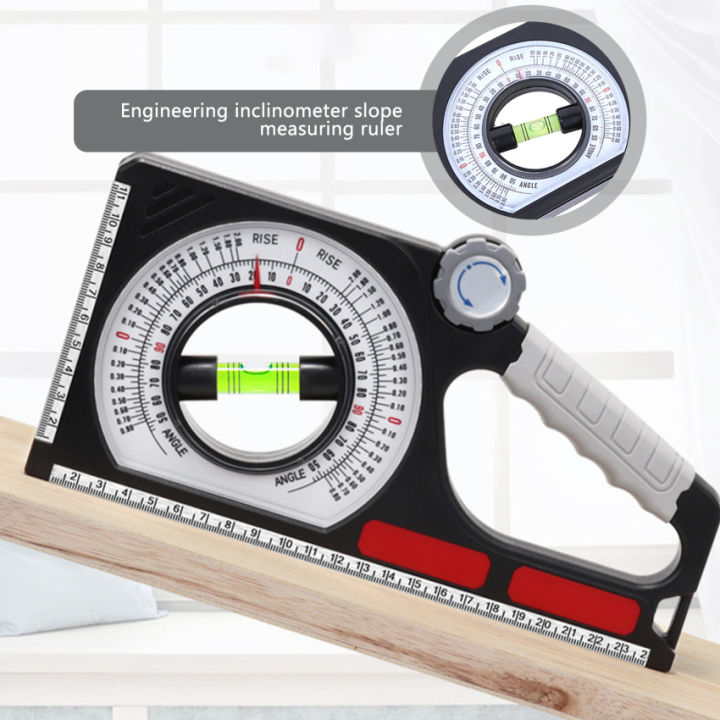 1pcs High Precision Slope Scale Inclinometer Universal Bevel Protractor Slope Angle Finder ...