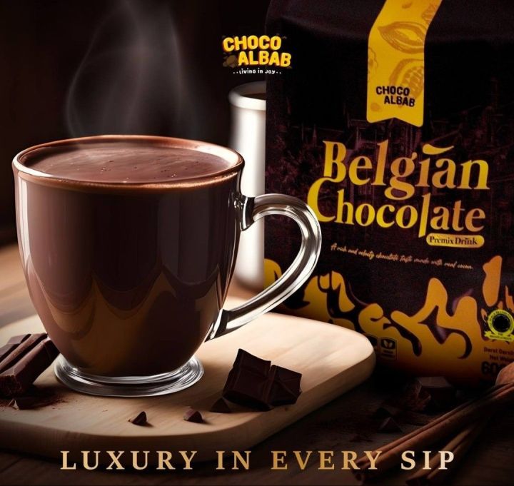 Choco Albab Belgian Chocolate Premix Drink 20 Sticks | Lazada