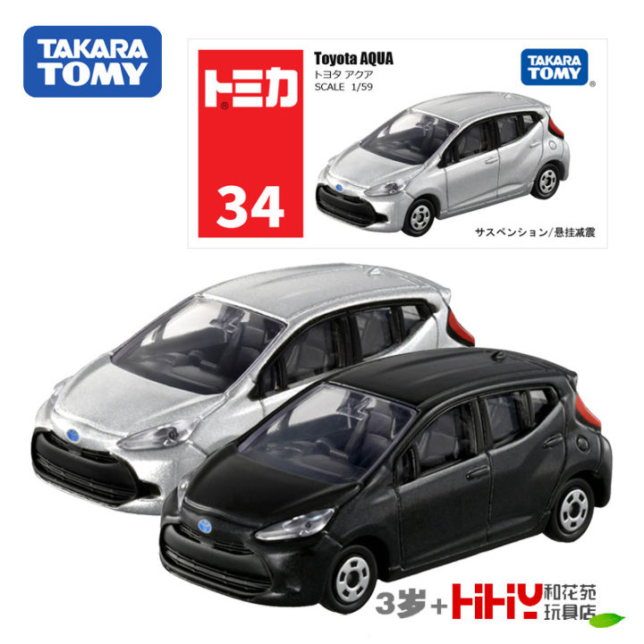 * TOMY โมเดลรถโลหะผสม Domeca 34 โตโยต้า AQUA รถเก๋ง 193883 ของเล่น ...