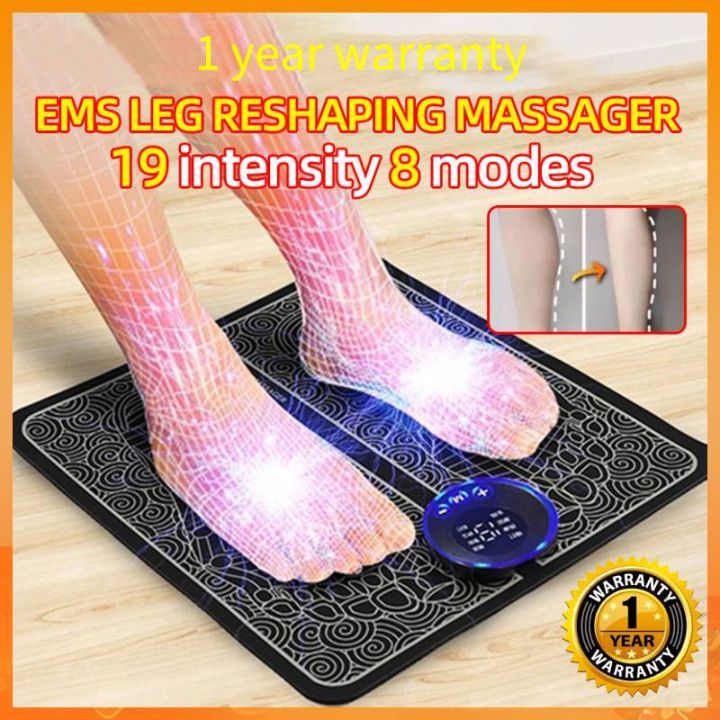 Foot Massager Pad Muscle Electric EMS Feet Acupuncture Stimulator ...