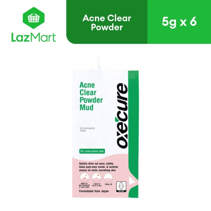 OXECURE Acne Clear Powder Mud 5g x 6 | Lazada PH