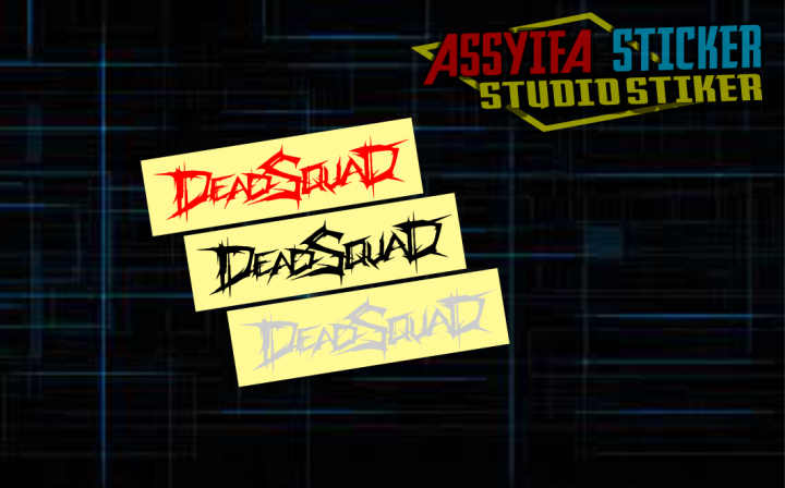 Stiker Dead SQUAD,Cutting Stiker Dead Squad,stiker metal | Lazada Indonesia