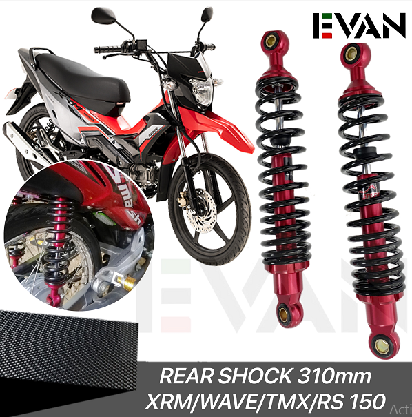 EVAN.ph 310mm Rear Dual Shock(1 set) Absorber For (Xrm Wave Tmx Smash ...