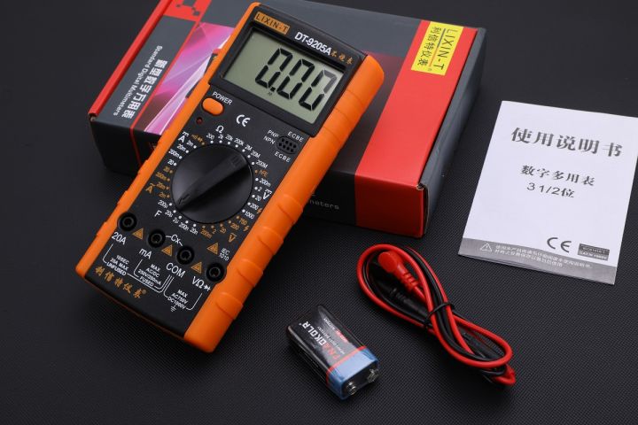 (Dikirim Dari Jakarta)ASLI ADA BUZZERNYA MULTITESTER DIGITAL DT-9205A ...