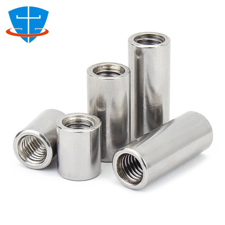 10pcs M3 M4 M5 M6 M8 304 Stainless Steel Lengthen Round Coupling Nut ...