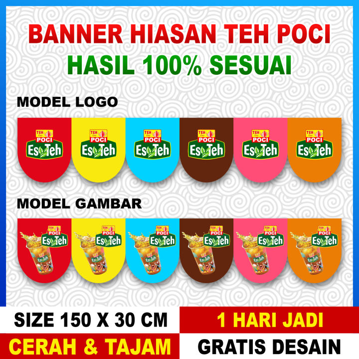 BANNER RENDA TEH POCI / BANNER POP ICE / BANNER BESTEA / BANNER SPANDUK ...